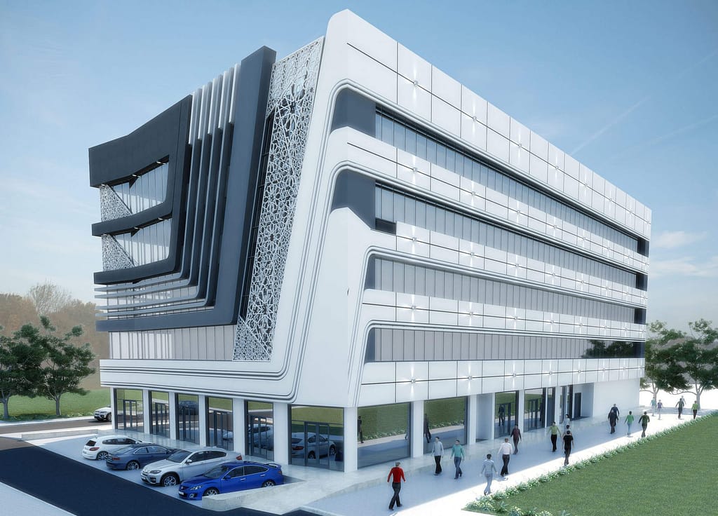 1014- 5-Floor Building Design +Basement,Plot Size (30mX62m)